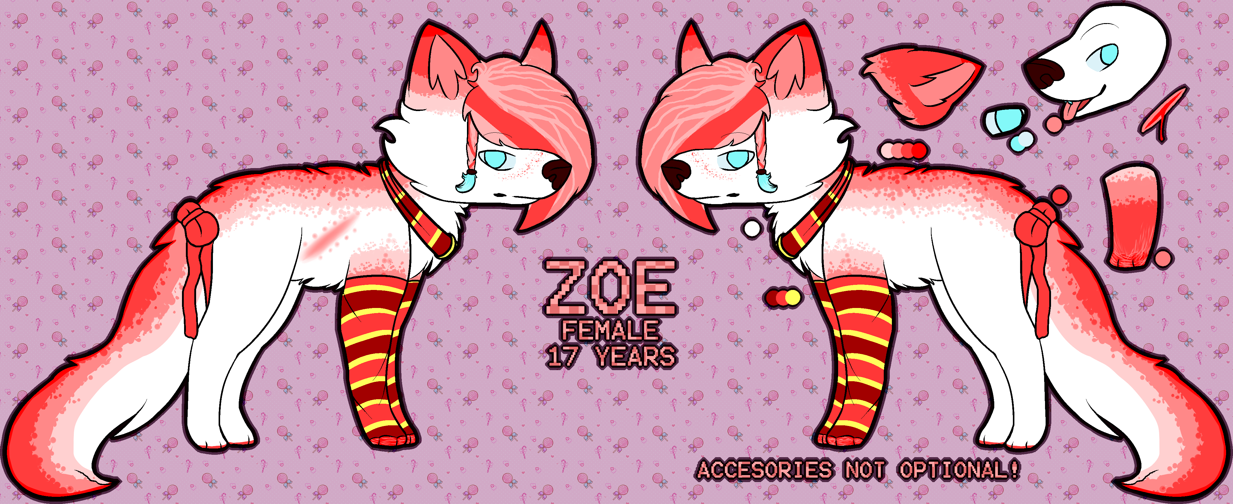Zoe Reference Sheet 2015 by qhoulcat on DeviantArt