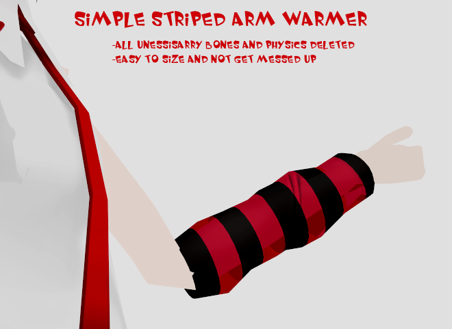 Arm Warmer for MMD by DesertDraggon on DeviantArt