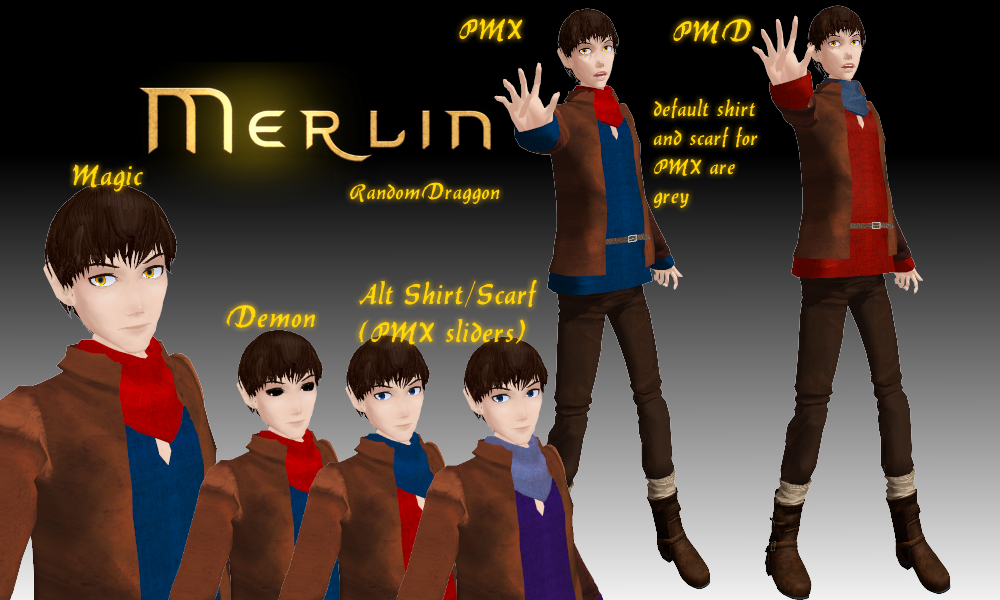 MMD Merlin (BBC) by DesertDraggon on DeviantArt