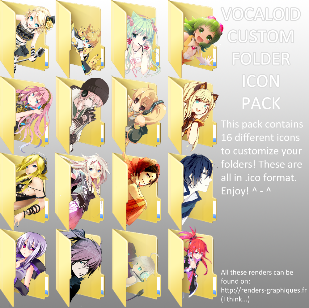 CharloteStraw's Vocaloid Folder Icon Pack by DesertDraggon on DeviantArt