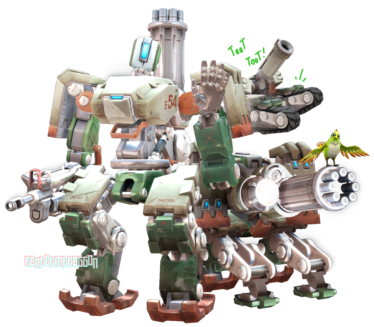 MMDxOverwatch: Bastion by DesertDraggon on DeviantArt