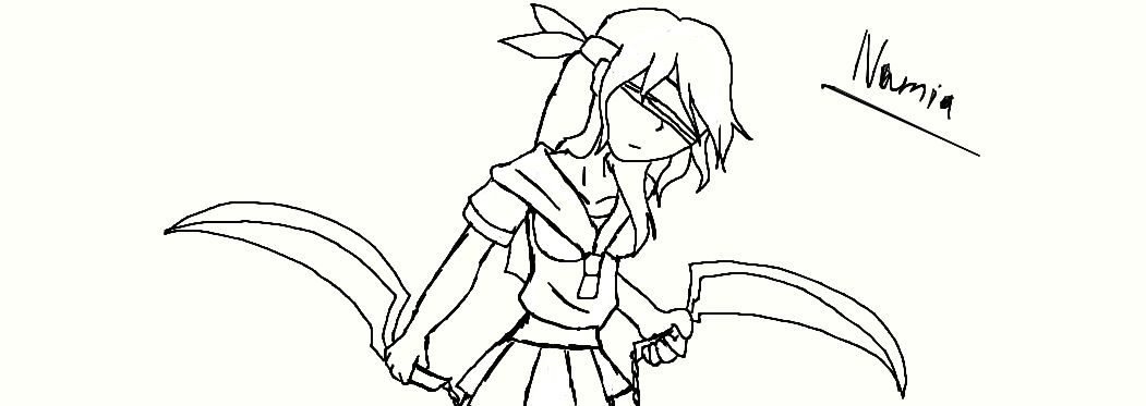Namia Lineart by IceyTHORlover432 on DeviantArt