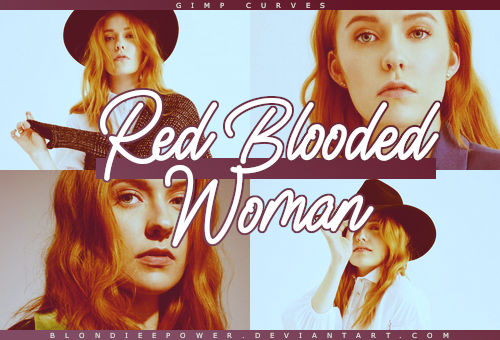 'Red Blooded Woman' Gimp Curve by Blondieepower on DeviantArt