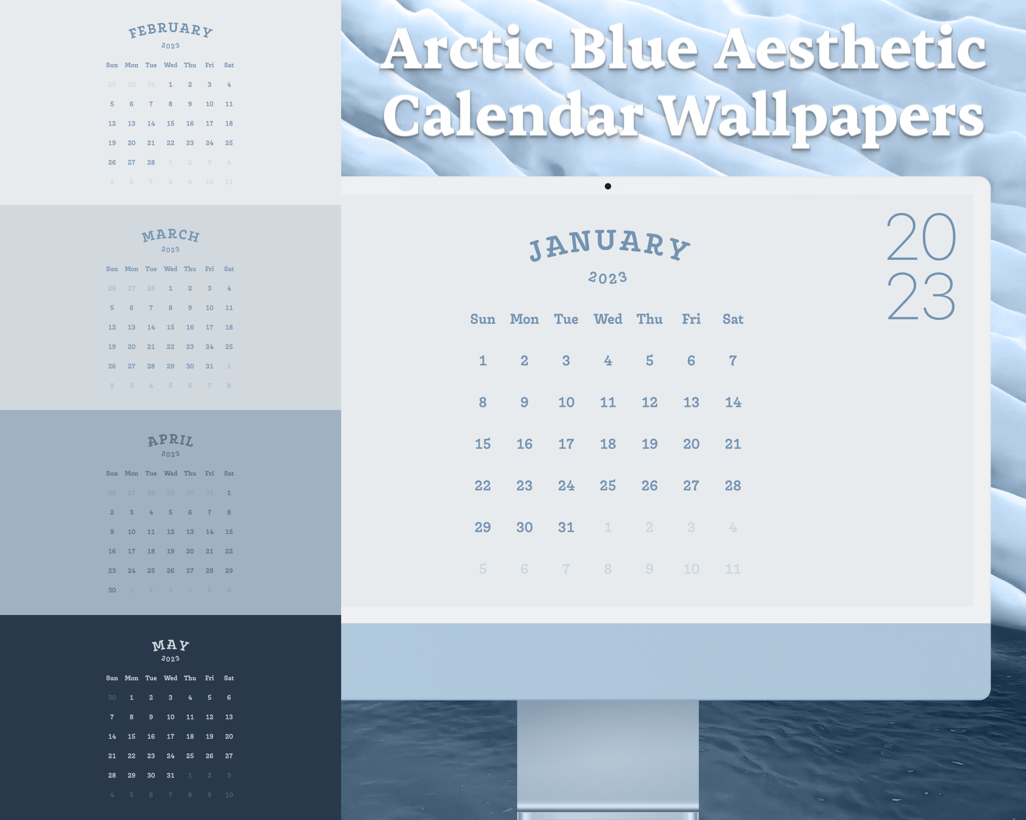 Arctic Blue Aesthetic Calendar Deviant Art by Prashant100101 on DeviantArt