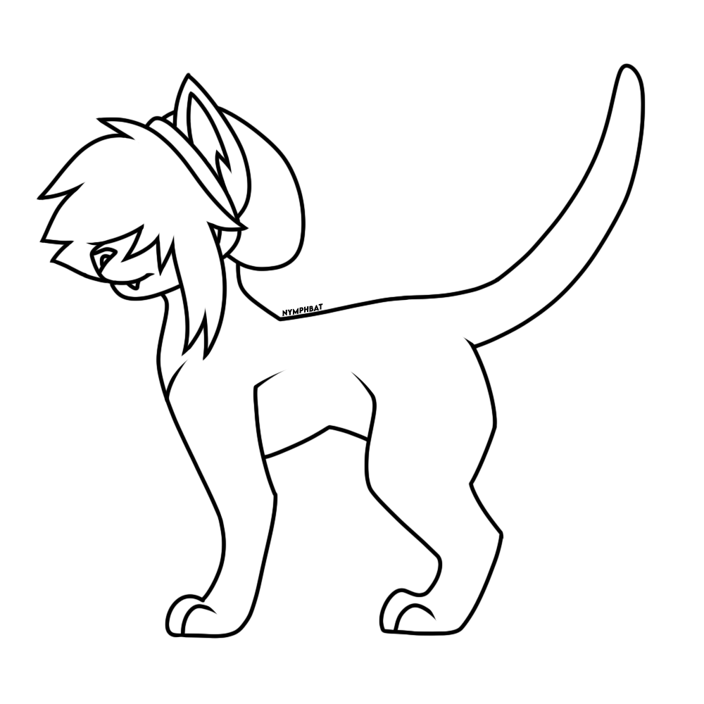 Emo Cat Base F2U by nymphbat on DeviantArt