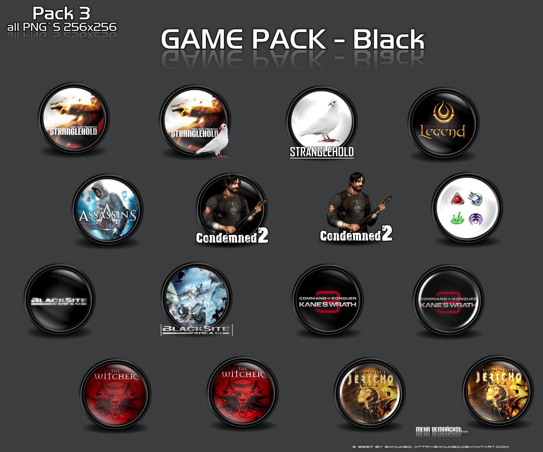Game Pack 3 Black by 3xhumed on DeviantArt