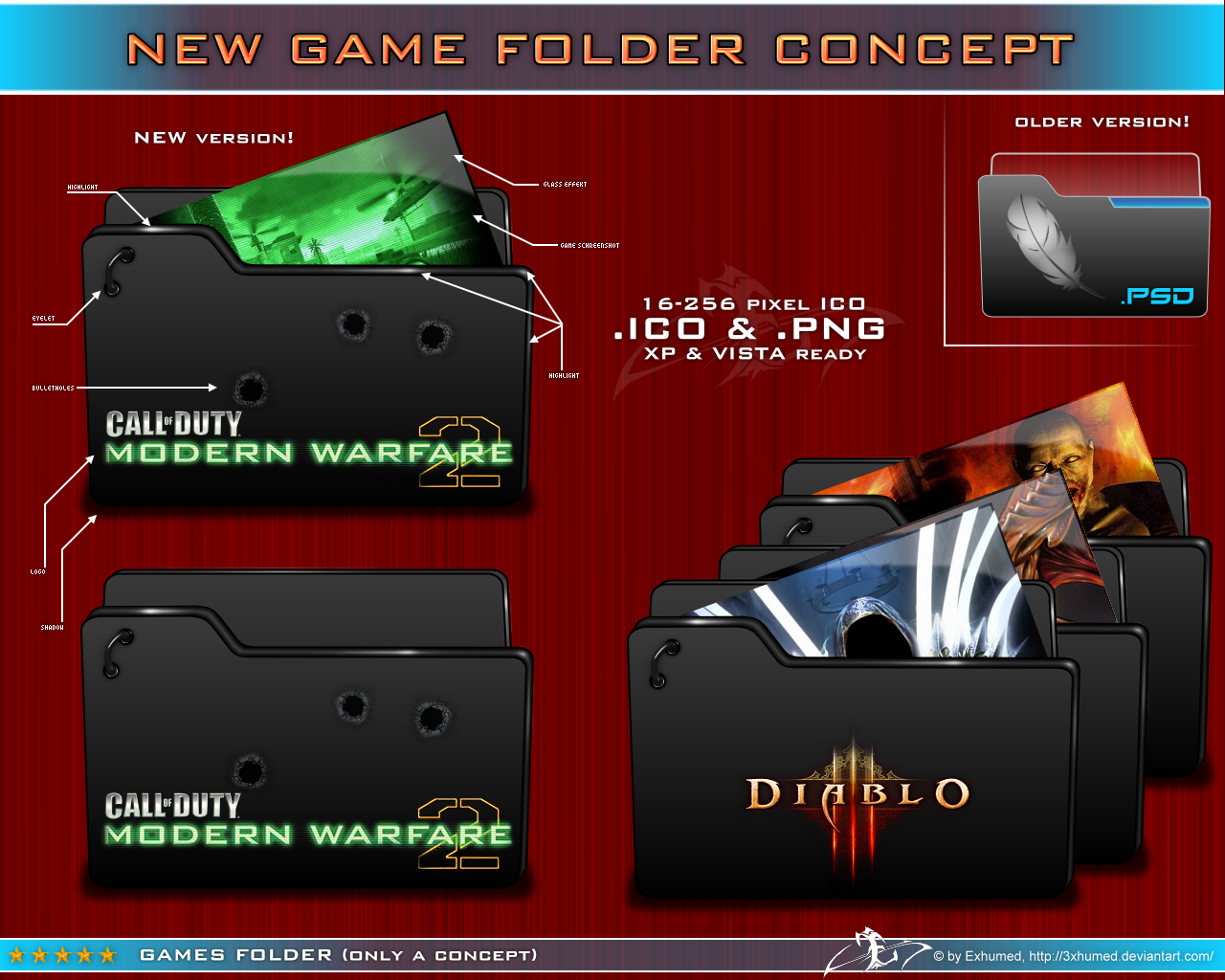 new Game Folder Concept by 3xhumed on DeviantArt