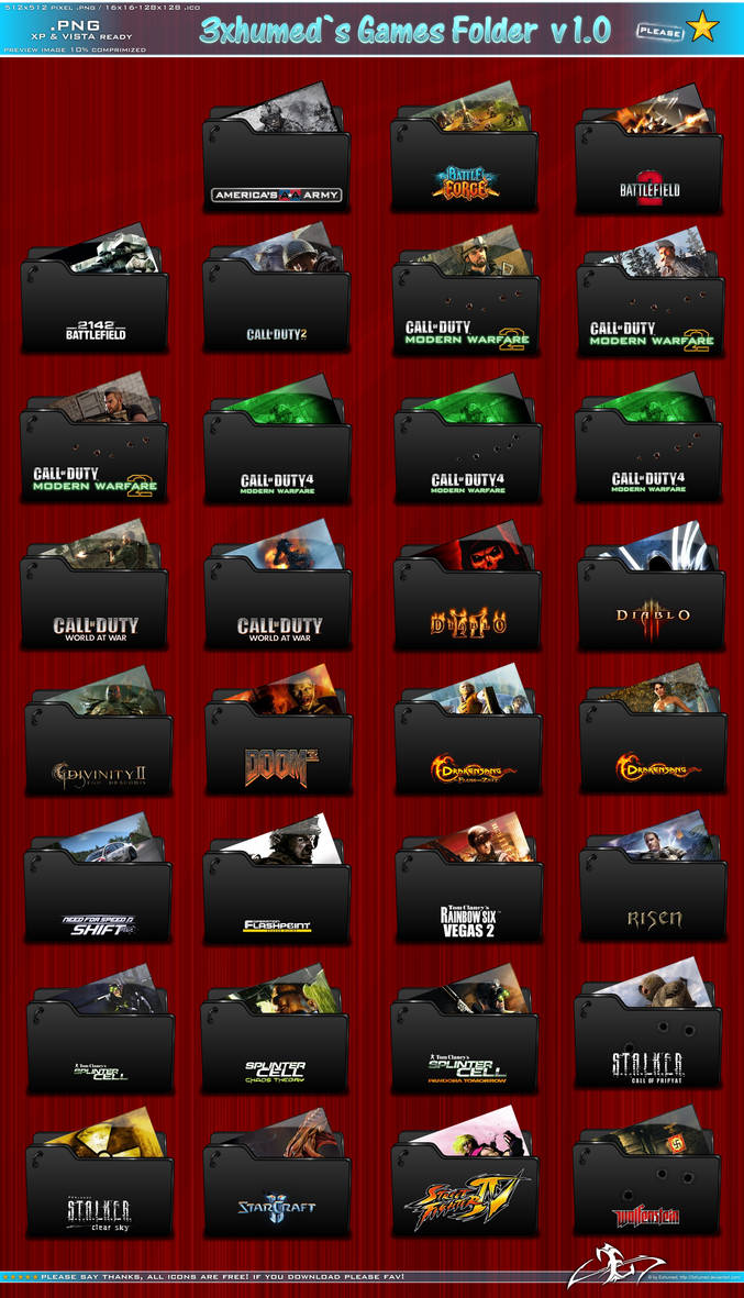 Games Folder Concept v1 by 3xhumed on DeviantArt