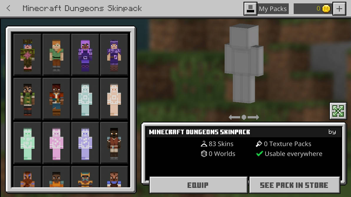 Minecraft Dungeons Skinpack by Langtanium on DeviantArt