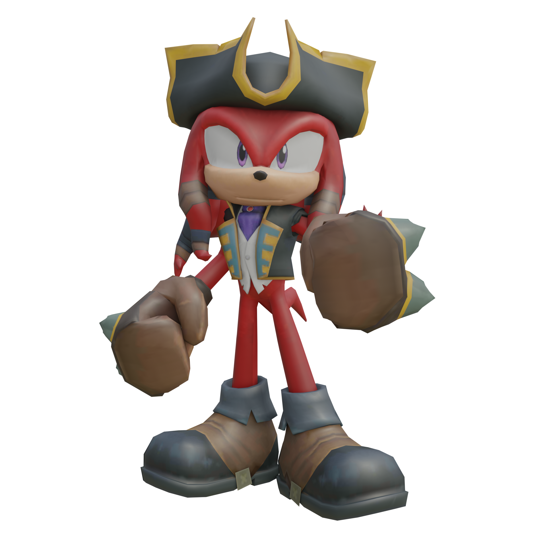 Knuckles The Dread [Pirme] ( Blend / FBX / MMD ) by Langtanium on ...