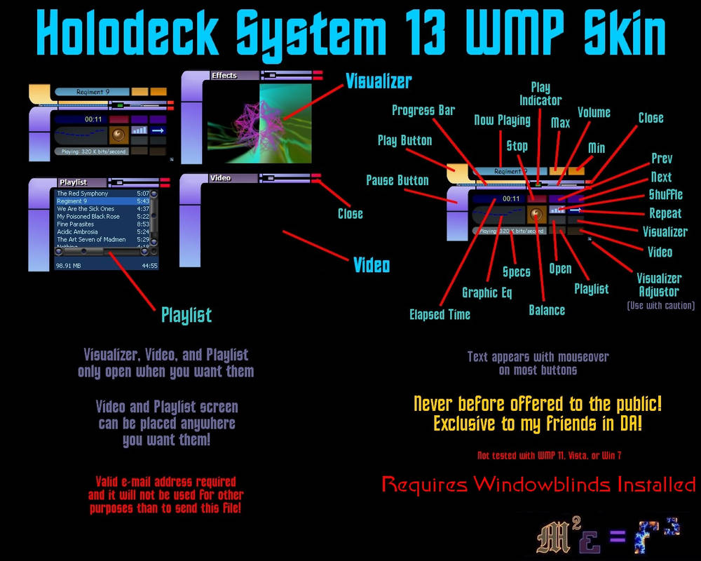 Holodeck WMP Skin Windowblinds by M2e-Fx on DeviantArt