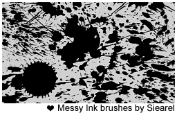 Messy ink brushes by Siearel by Siearel on DeviantArt