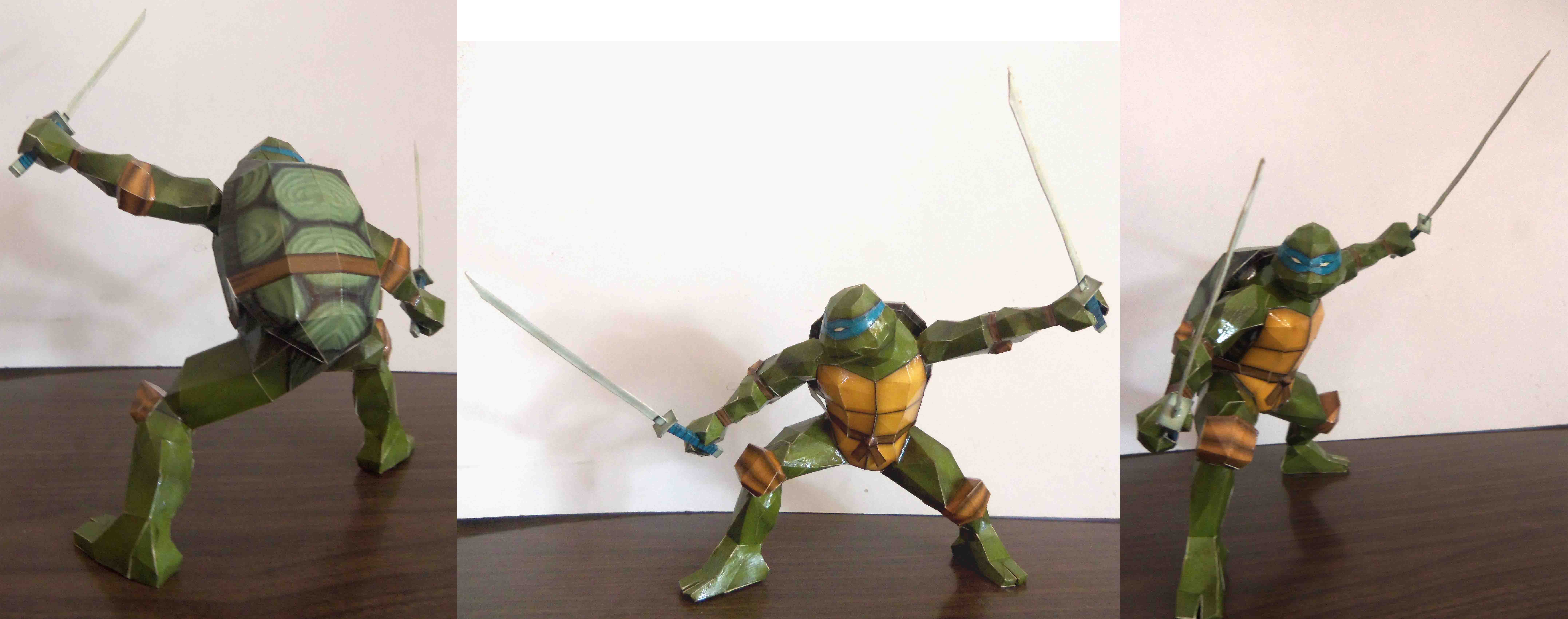 Leonardo Papercraft (20 cm) by Satasun on DeviantArt