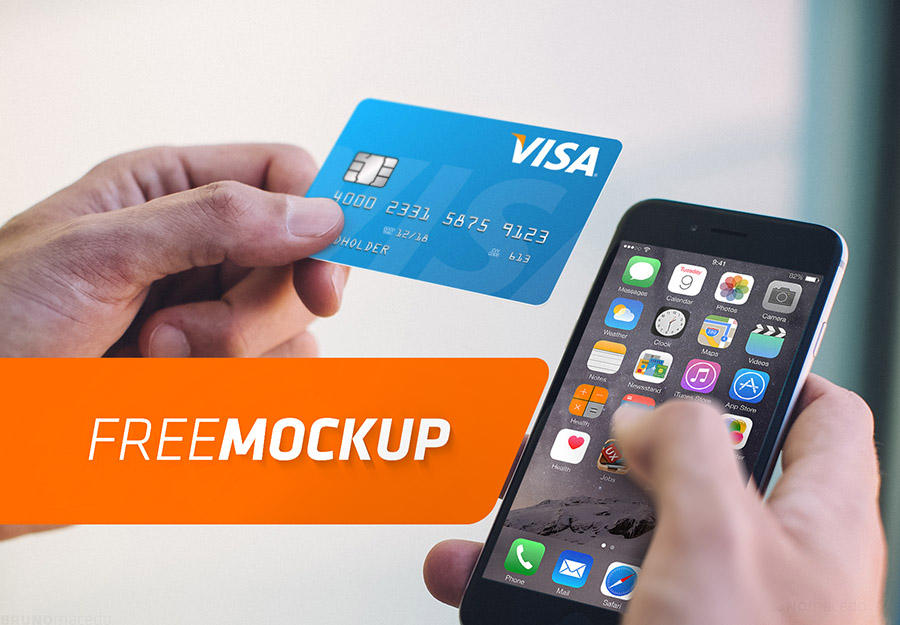 Free Credit Card + iPhone screen Mockup by InfiniteCreations on DeviantArt