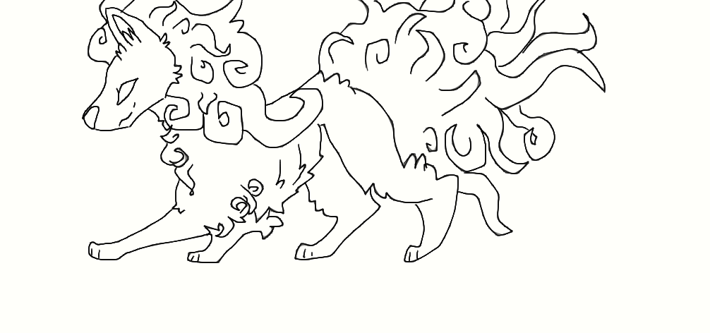 Alolan Nine Tails by MonochromiaFever on DeviantArt