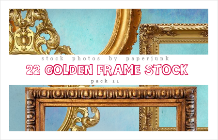 Stock Pack 11: Golden Frames by PaperJunk on DeviantArt