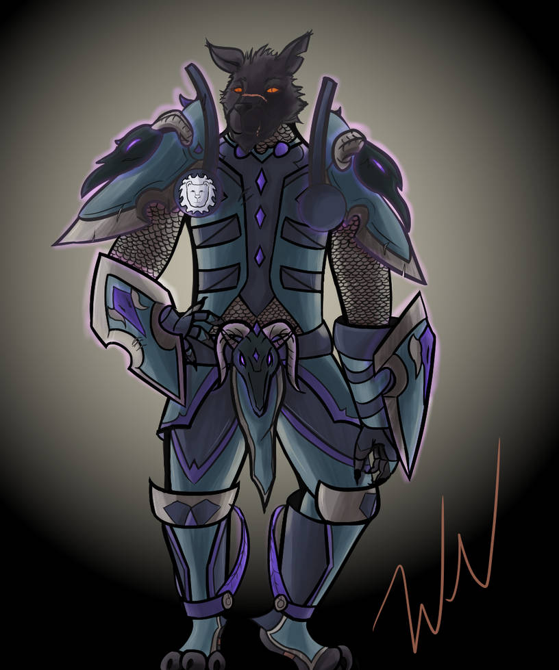 Ebonhearth's new armor. by GlimiSixpence on DeviantArt