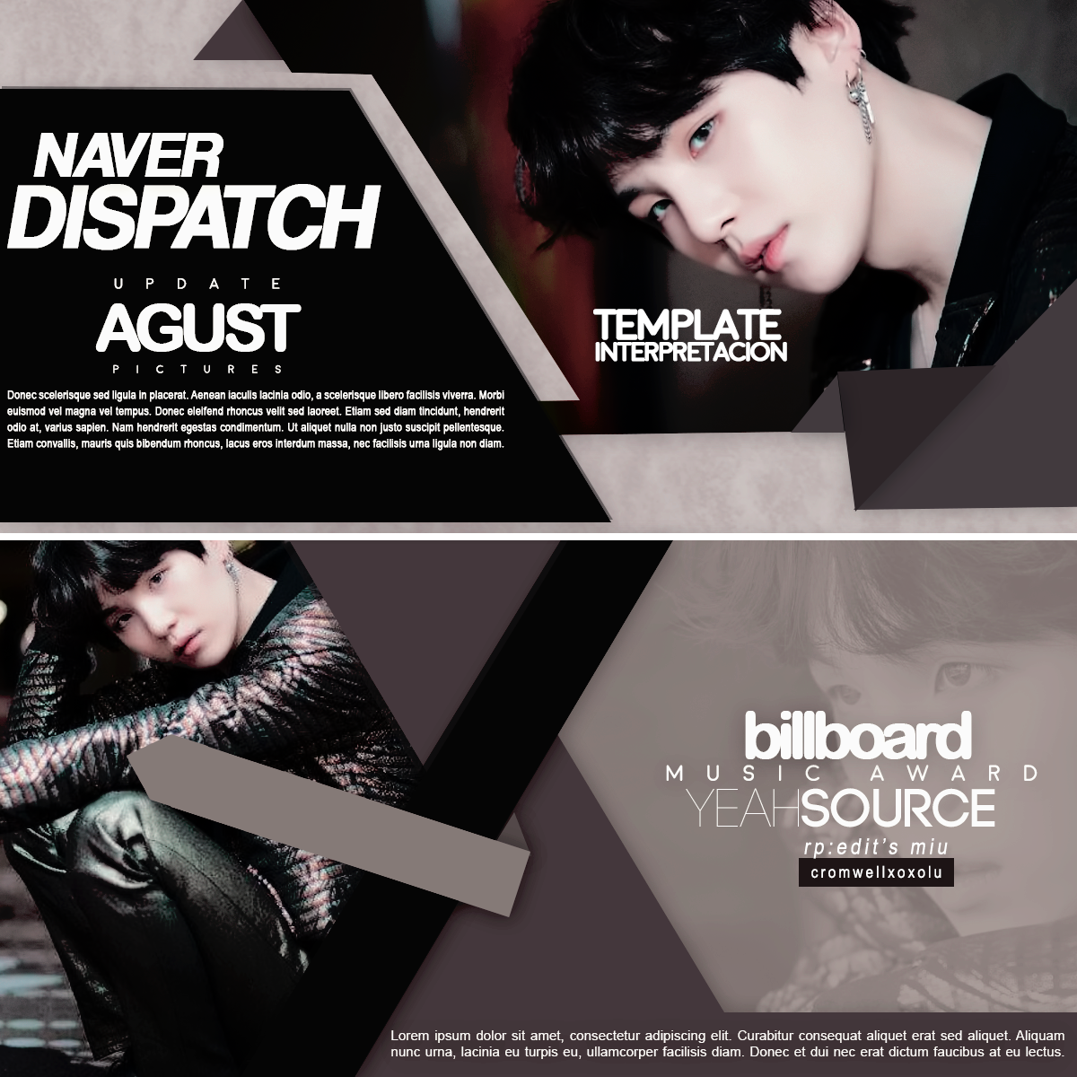Template Interpretacion Suga by CromwellXoxoLu on DeviantArt