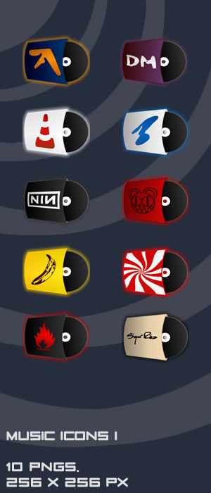 Music Icons I: Final Version by DarKMaTT91 on DeviantArt