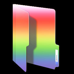 Rainbow Folder Icon 1 by alexartchanimte7 on DeviantArt