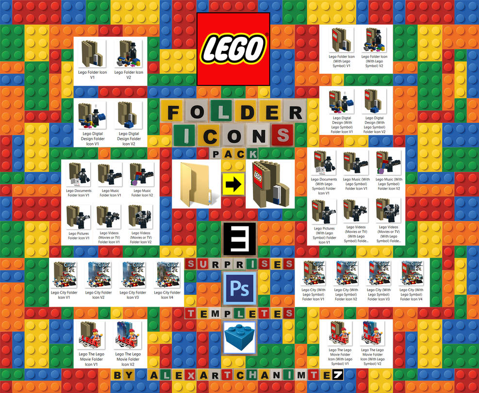 Lego Folder Icons Packs by alexartchanimte7 on DeviantArt