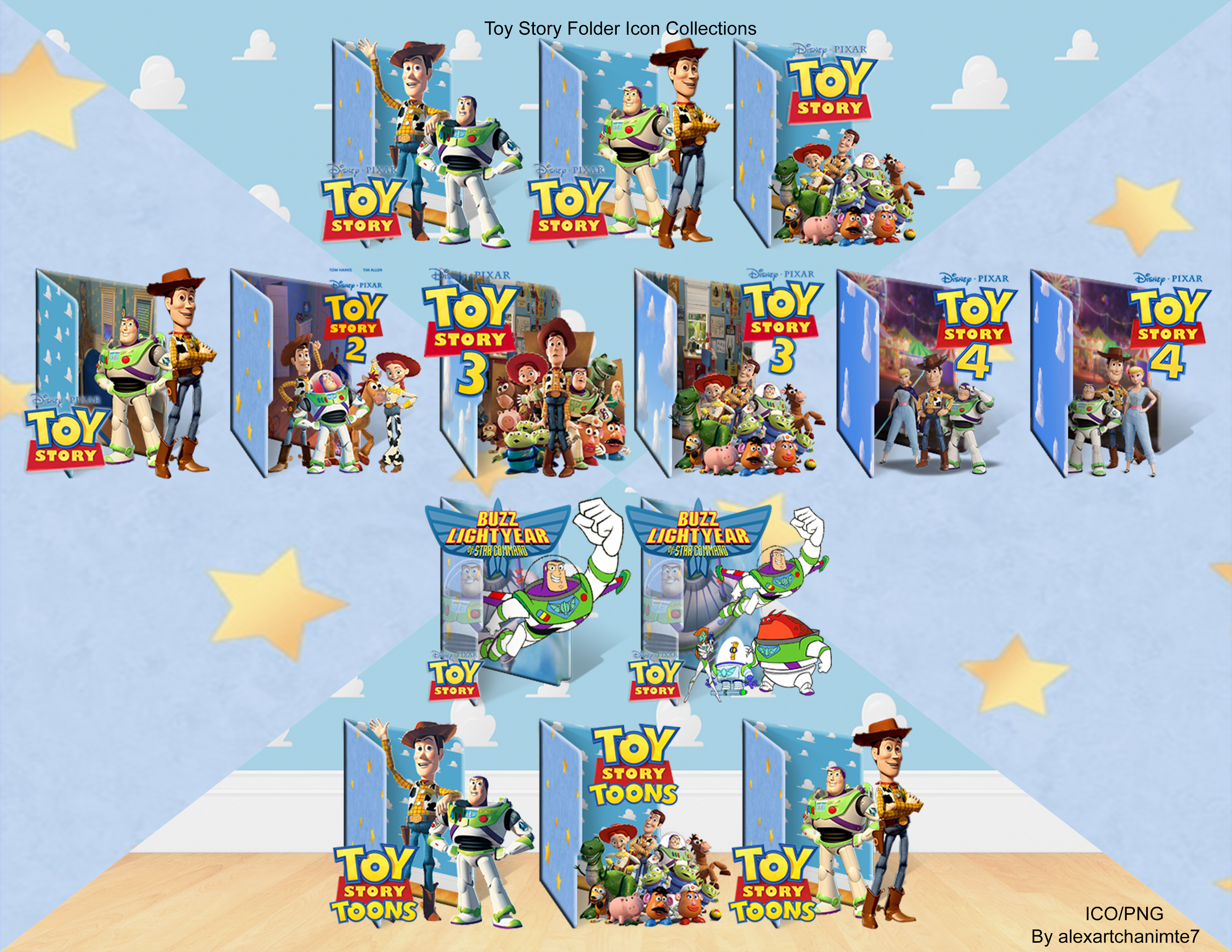Toy Story Collections Folder Icons by alexartchanimte7 on DeviantArt