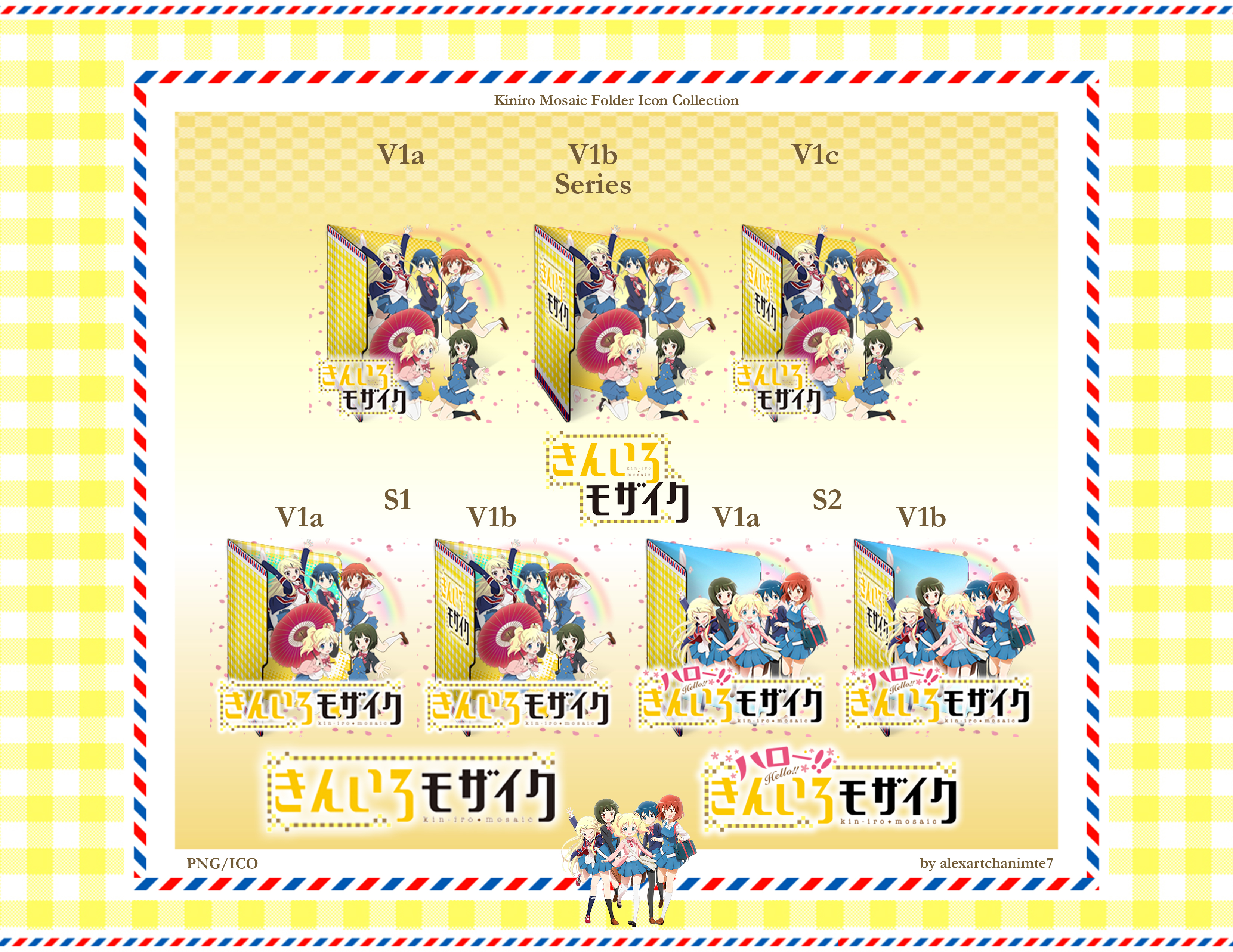 Kiniro Mosaic Folder Icon Collection by alexartchanimte7 on DeviantArt