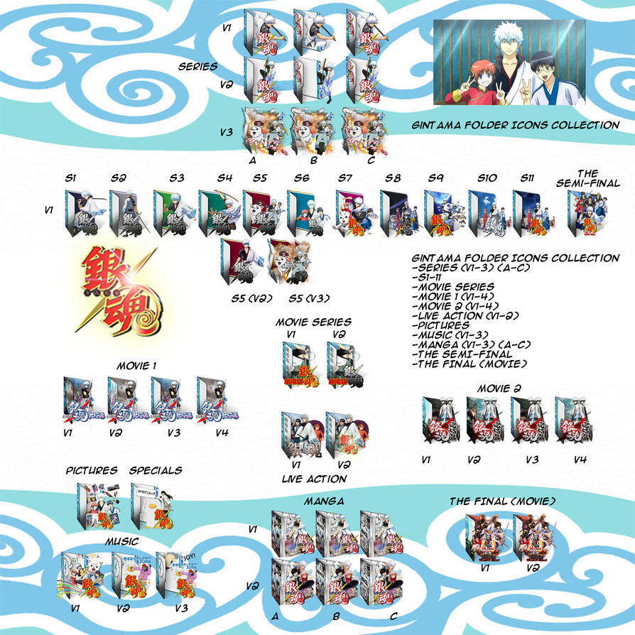 Gintama Folder Icons Collection by alexartchanimte7 on DeviantArt