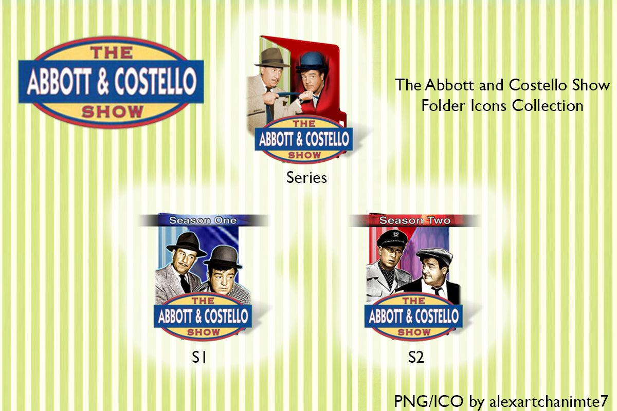 Abbott and Costello Show Folder Icons Collection by alexartchanimte7 on DeviantArt