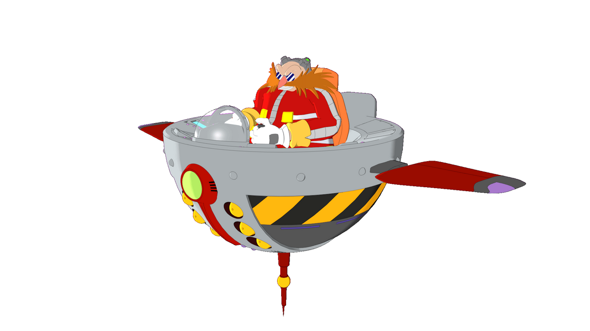 Sonic X - Eggman in the Eggmobile by TheJudgeX on DeviantArt