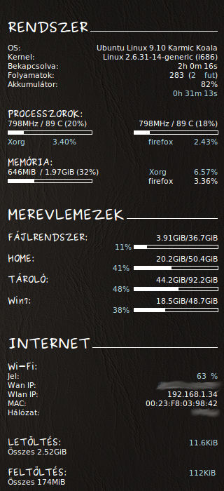 Simple Conky by pemete on DeviantArt