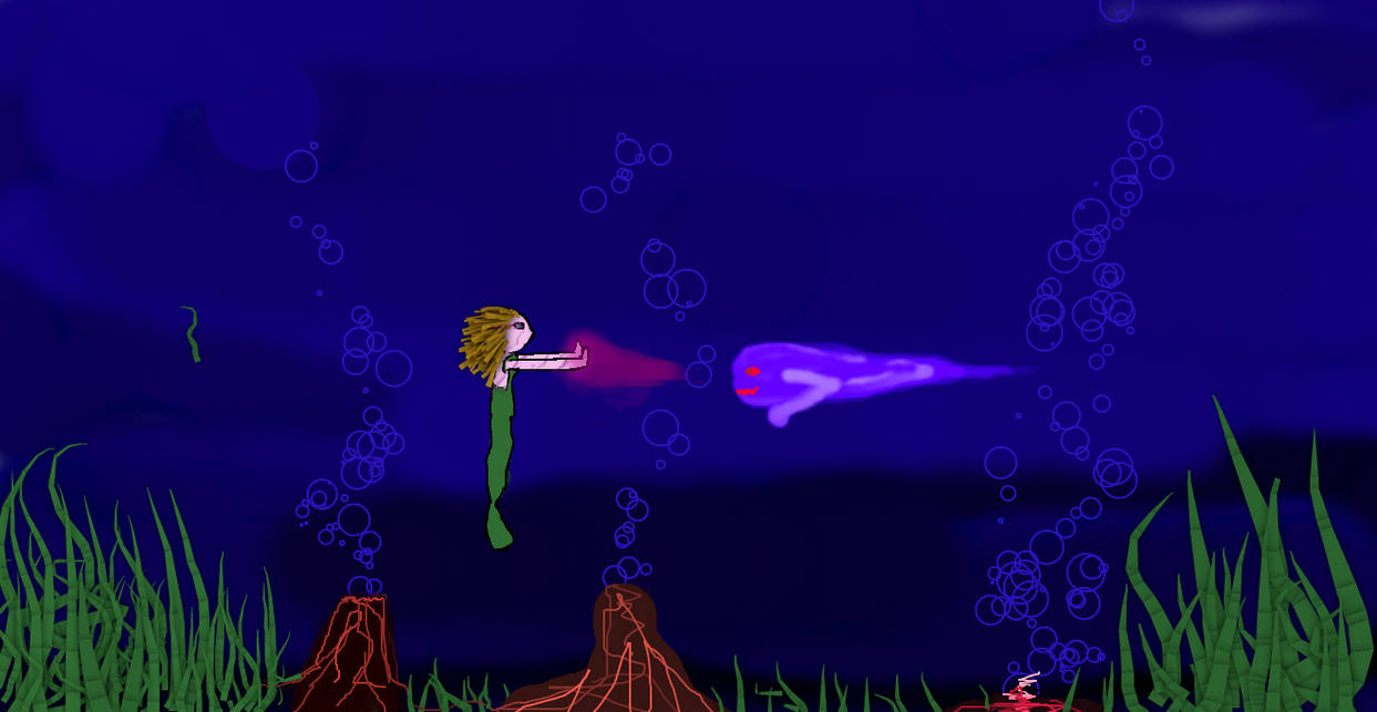 fighting mermaid by 2002galaxycat2002 on DeviantArt