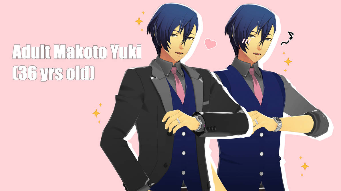 Adult Makoto Yuki Persona 3d Model By Nagisaamane On Deviantart