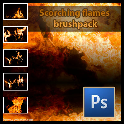 Scorching Flames Brushpack by Luexo on DeviantArt