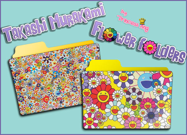 Murakami Flower Folders by princessang2644 on DeviantArt