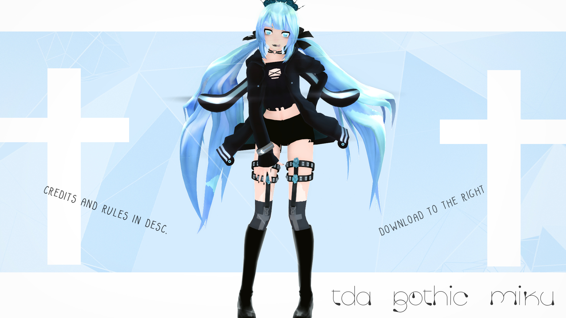 TDA Gothic Miku DL by RiverRB on DeviantArt