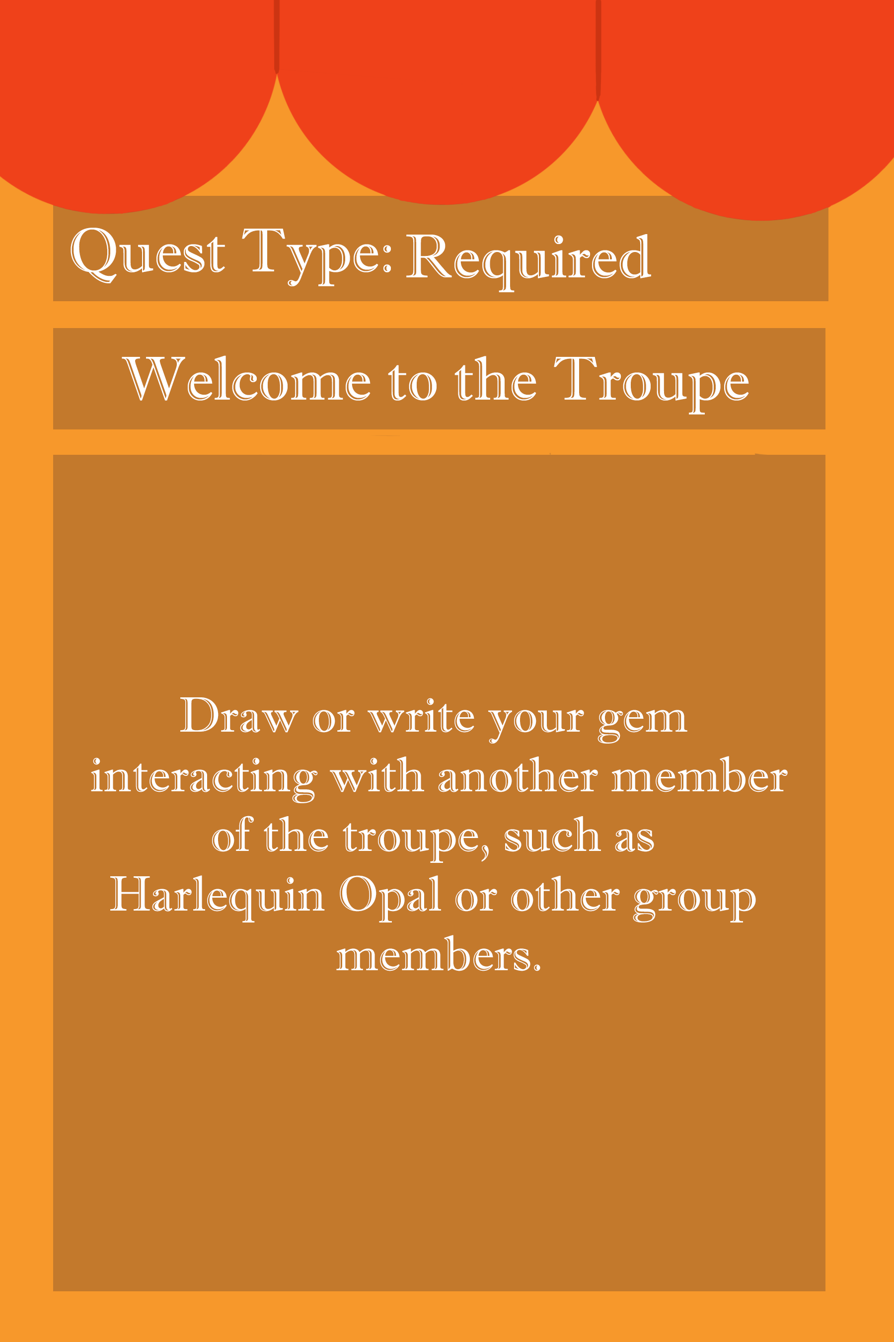 Quest 1: Welcome by wildkeeping on DeviantArt