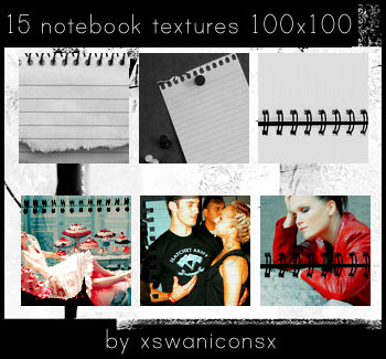 15 notebook textures by xsleepingswanx on DeviantArt