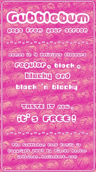 Font: GUBBLEBUM - free by jelloween on DeviantArt Font: GUBBLEBUM - free by jelloween on DeviantArt