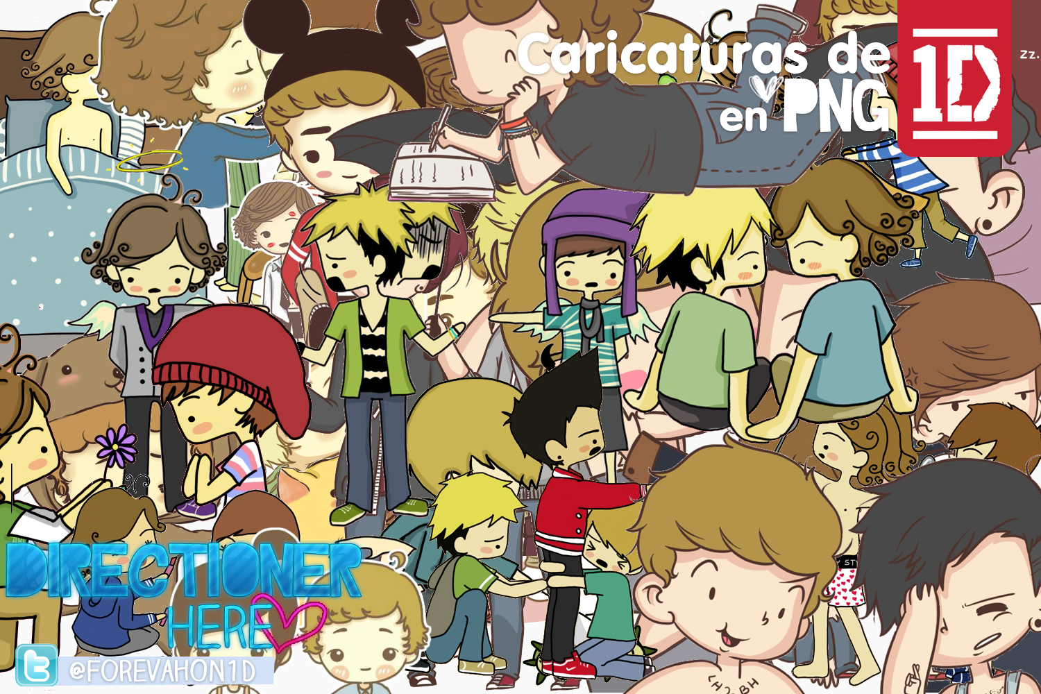 One Direction Girl Version Cartoon Drawings