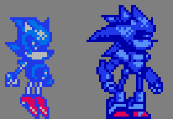 Metal Sonic and Mecha Sonic (HT Somari Style) by SOSTeraDrive on DeviantArt