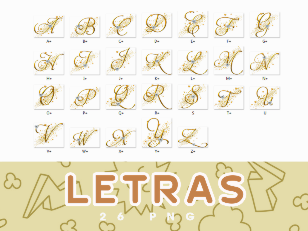 Pack De Letras PNG by FrutillitasDulces on DeviantArt