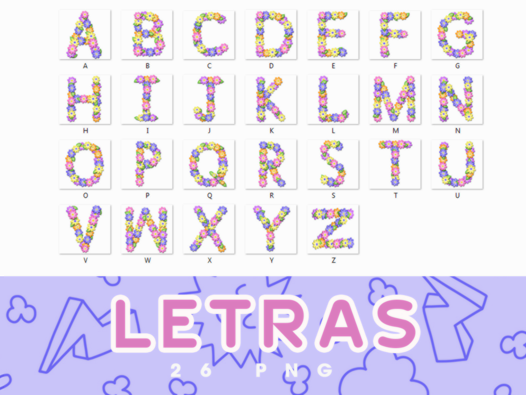 Pack De Letras PNG by FrutillitasDulces on DeviantArt
