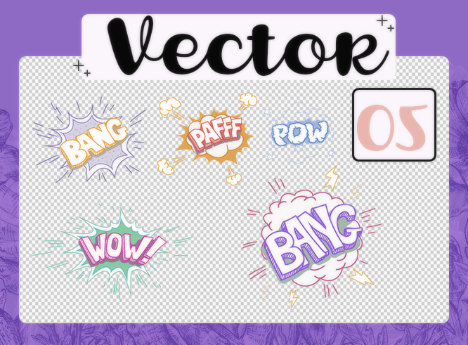 Packs Vectores Comics PNG by FrutillitasDulces on DeviantArt
