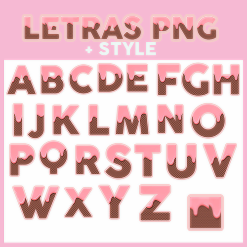 Pack Abecedario Helado + Style by FrutillitasDulces on DeviantArt