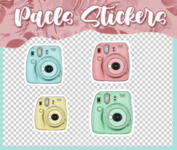 Packs Stickers Camara Instax by FrutillitasDulces on DeviantArt