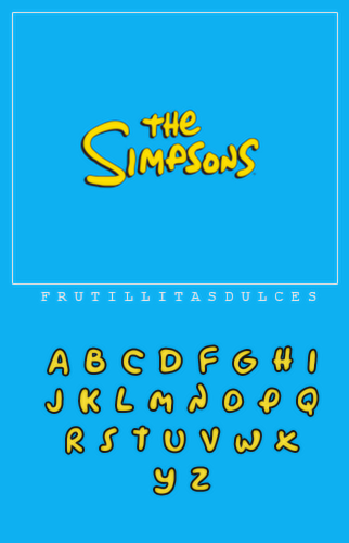 Font The Simpsons by FrutillitasDulces on DeviantArt