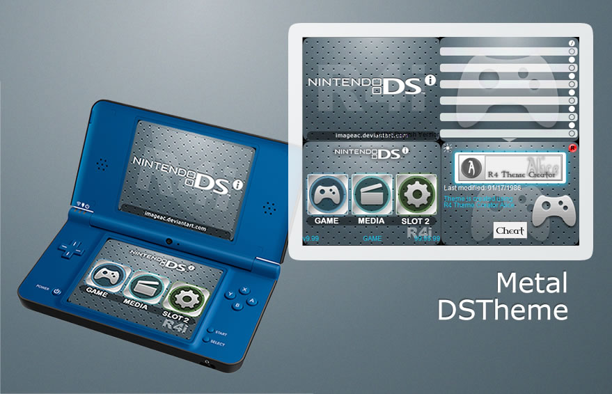 Metal DS Theme for R4i by imaGeac on DeviantArt