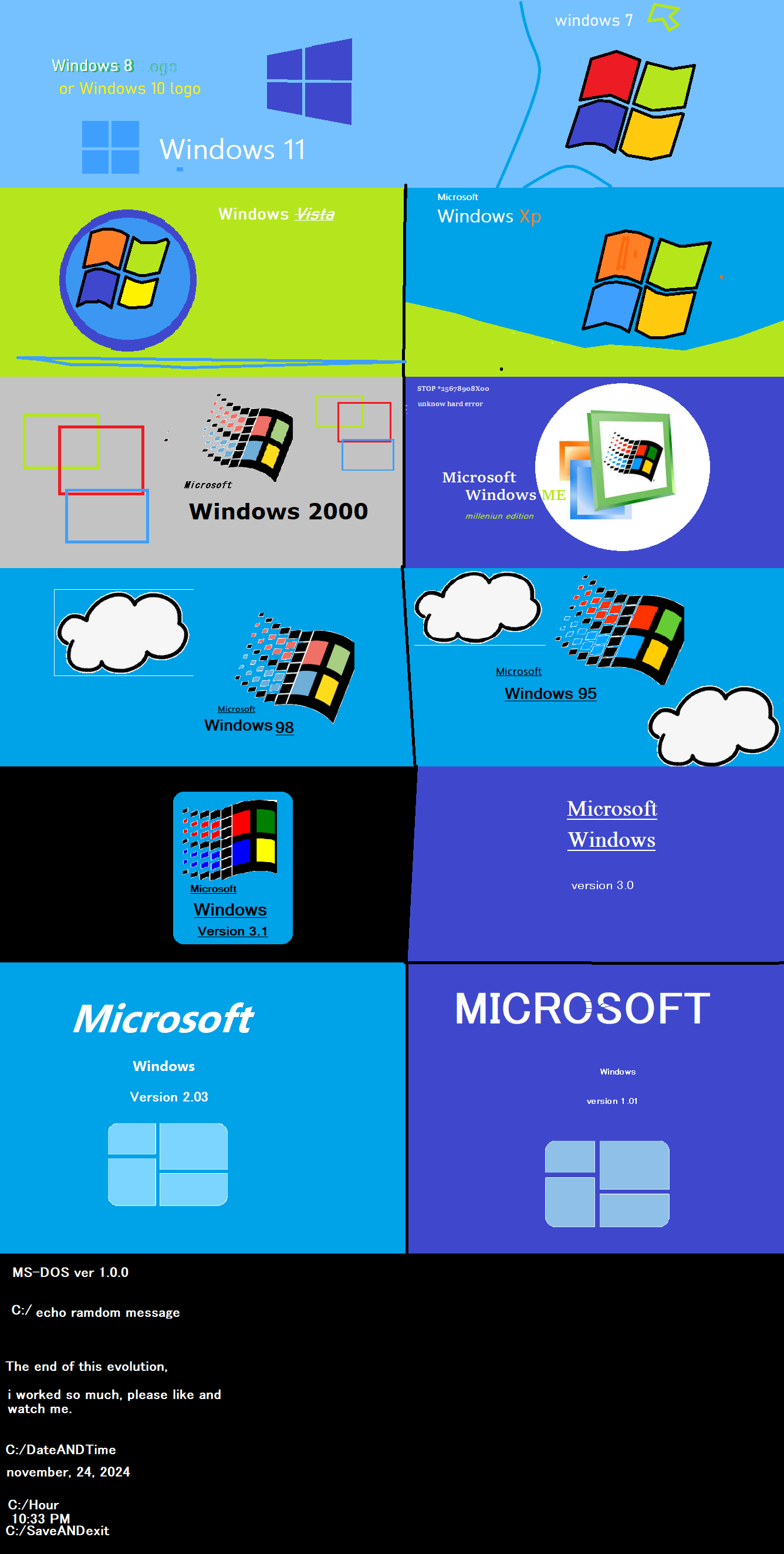 Ultimate Windows Evolution And Logos In One by SteveMinecraftYt on ...