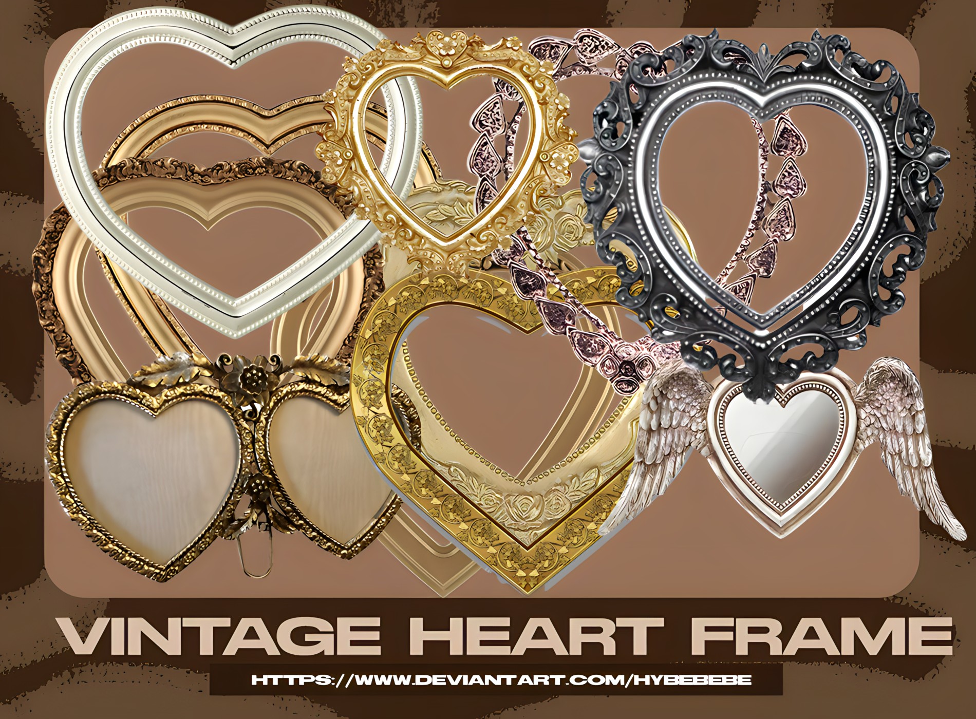 [HYBEBE] Random Vintage Heart Frame by Yrgyx on DeviantArt